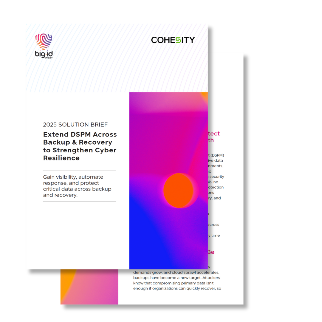 Cohesity Solution Brief